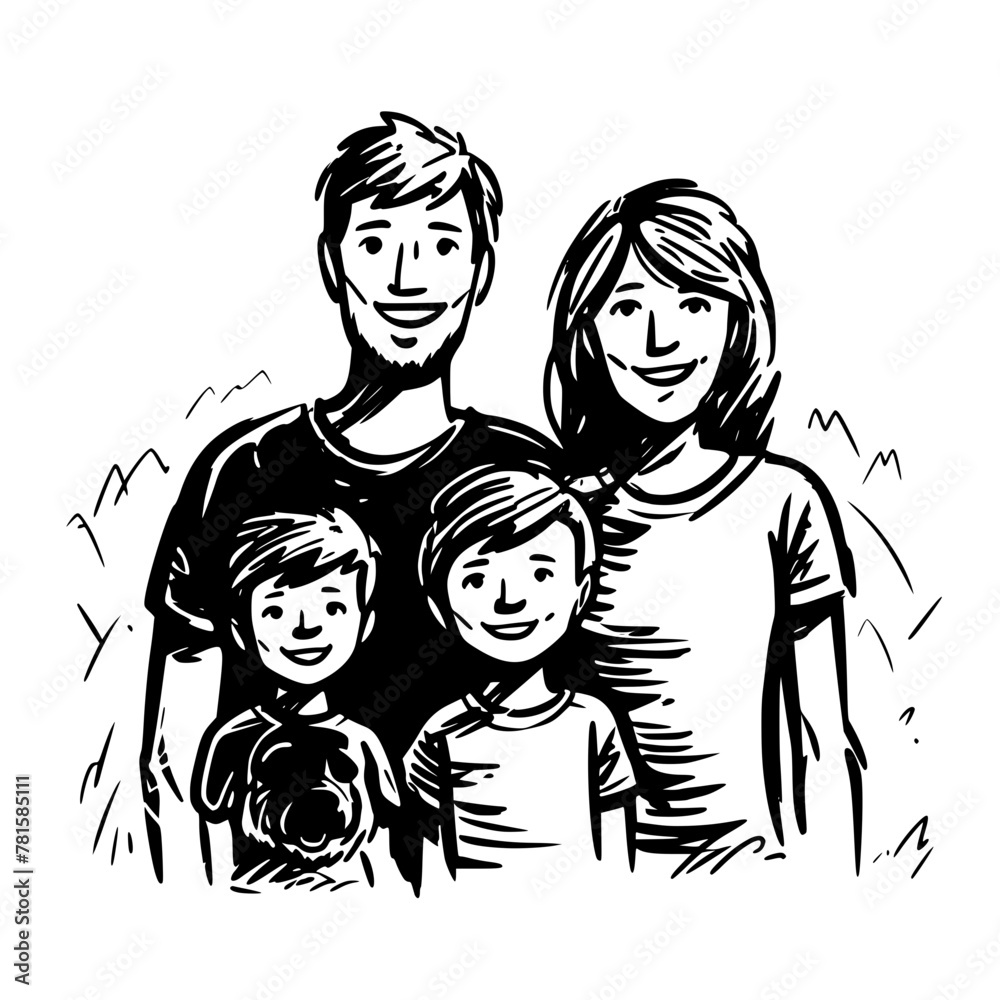 Vector de Stock stick family svg bundle, stick family clipart, stick ...