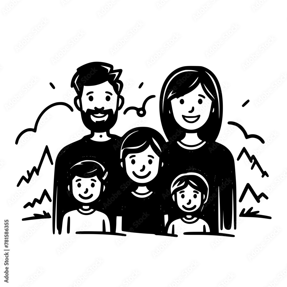 Vector de Stock stick family svg bundle, stick family clipart, stick ...