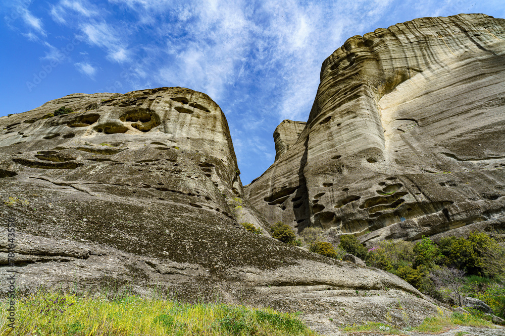 The Meteora is a rock formation in northwestern Greece, hosting one of ...