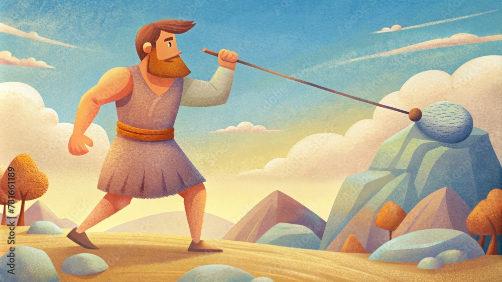 The Giants Defeat The story of David defeating the giant Goliath with ...