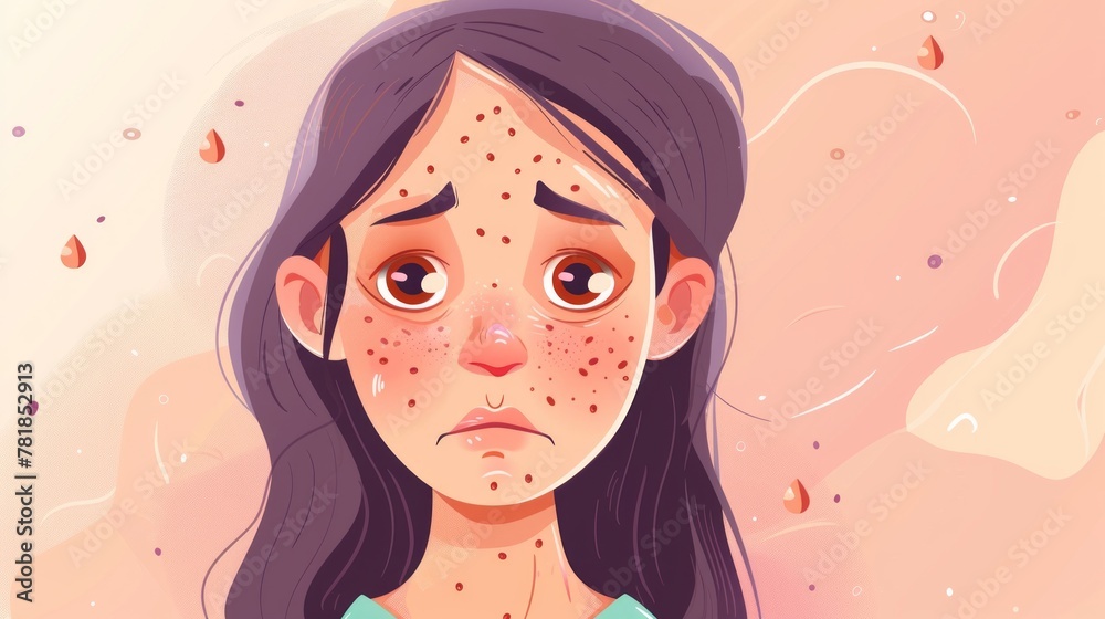 Acne a common skin condition that happens when hair follicles under the ...