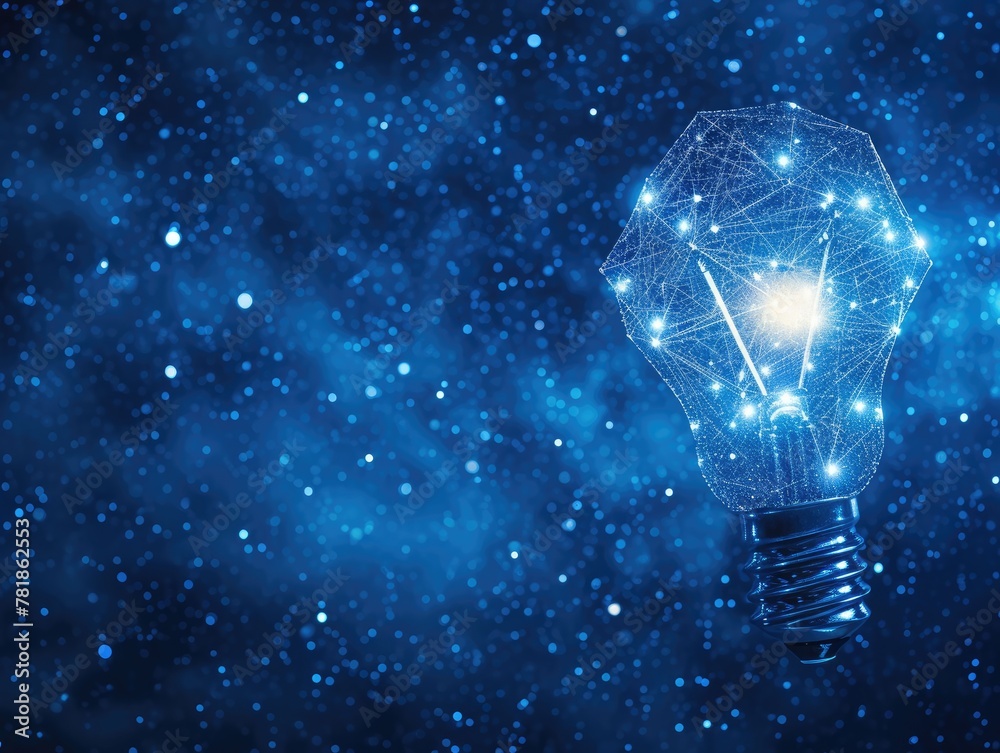 Lighting Up Innovation: briht Geometric Mesh Light Bulb Against ...