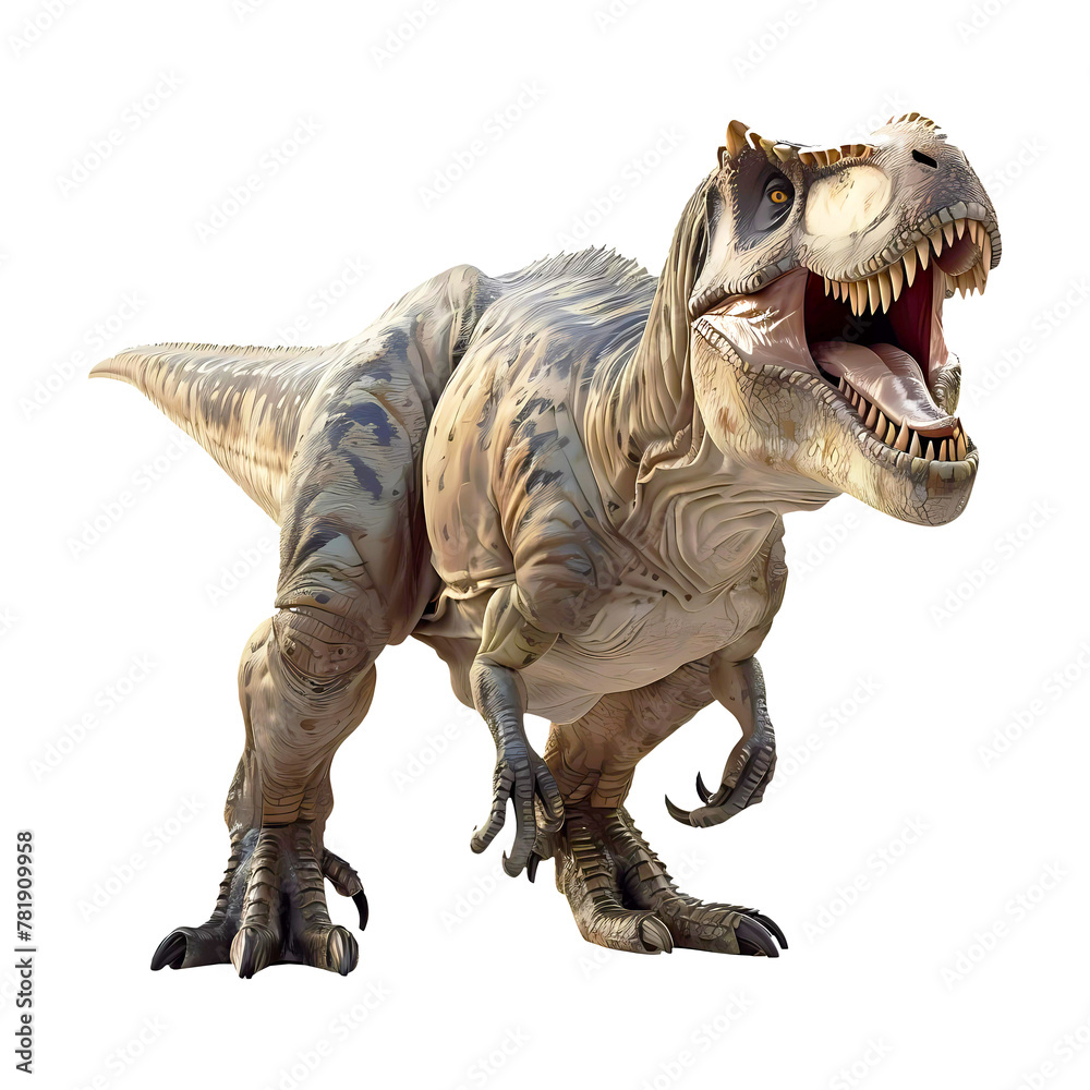 Dinosaur tyranosaurus t-rex on transparent background. Generative ai ...