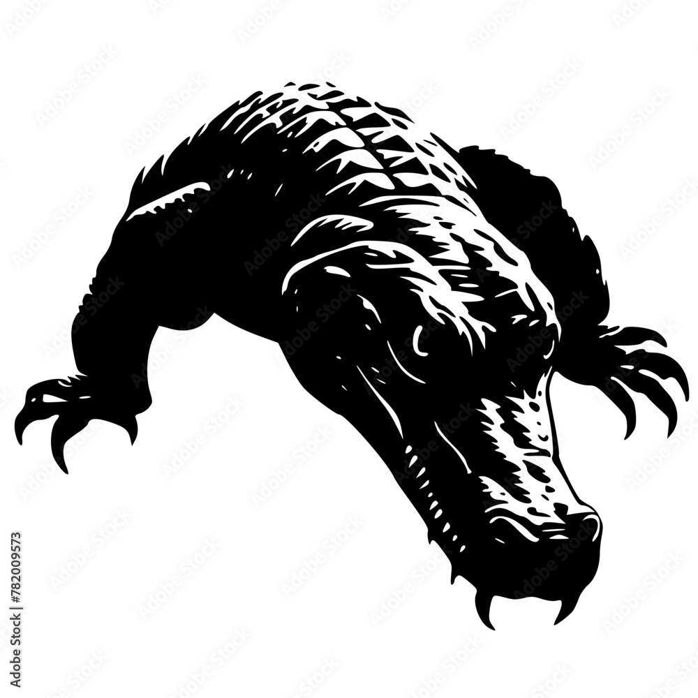Image vectorielle Stock Alligator SVG Bundle, Reptile svg, Alligator ...
