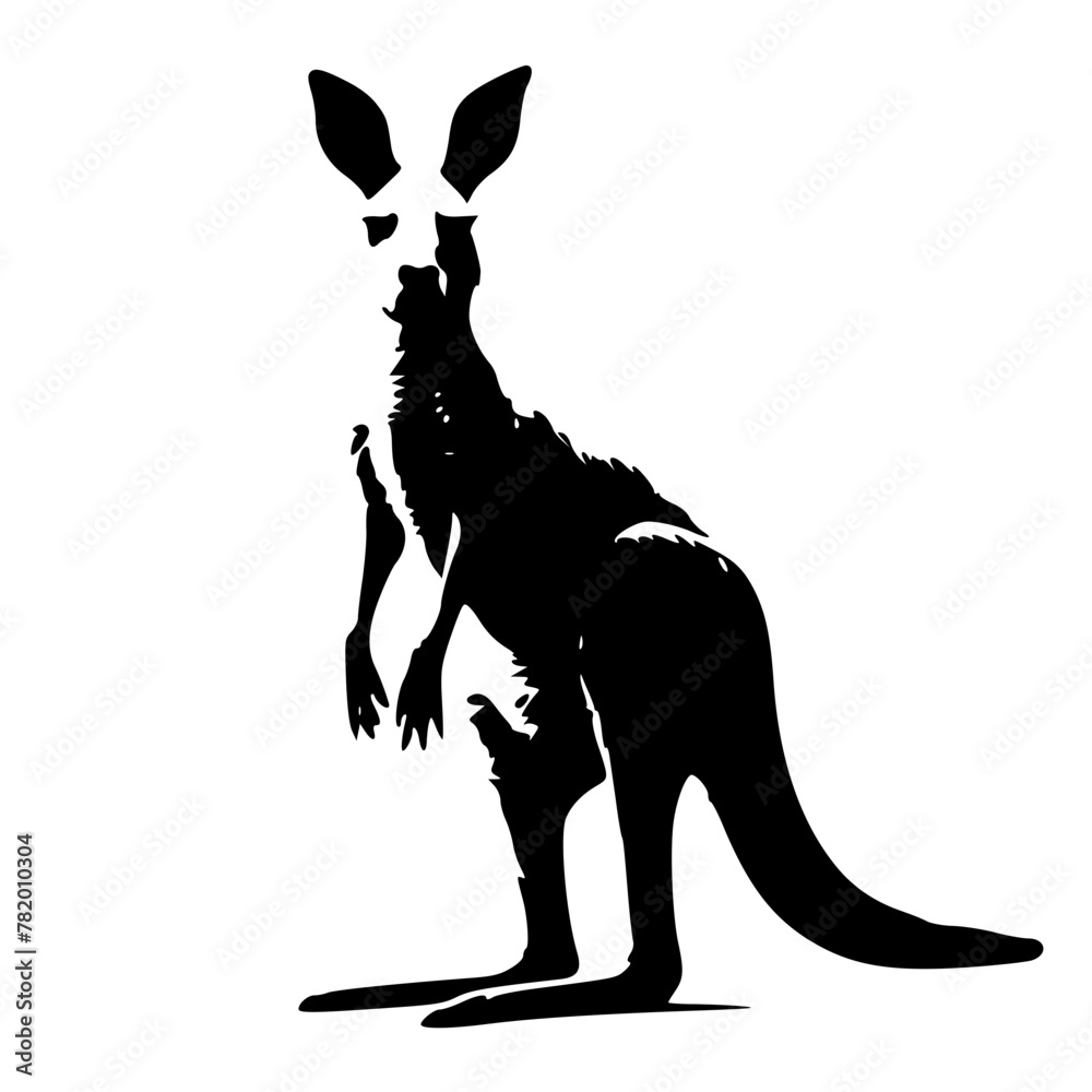 Vector de Stock Kangaroo Mama & Baby SVG, Kangaroo SVG, Animals Svg ...