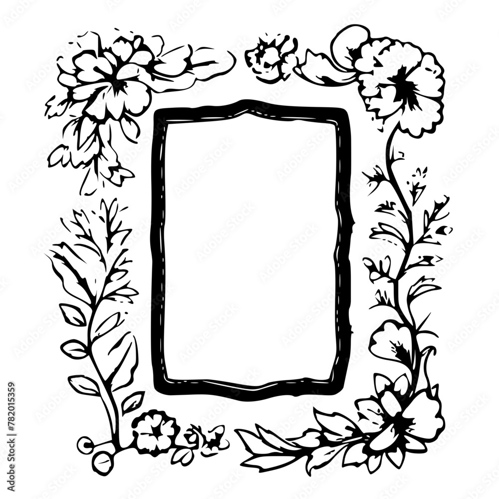 Vektor Double Frame SVG, Square Frame Bundle, Double Border, Rectangle ...