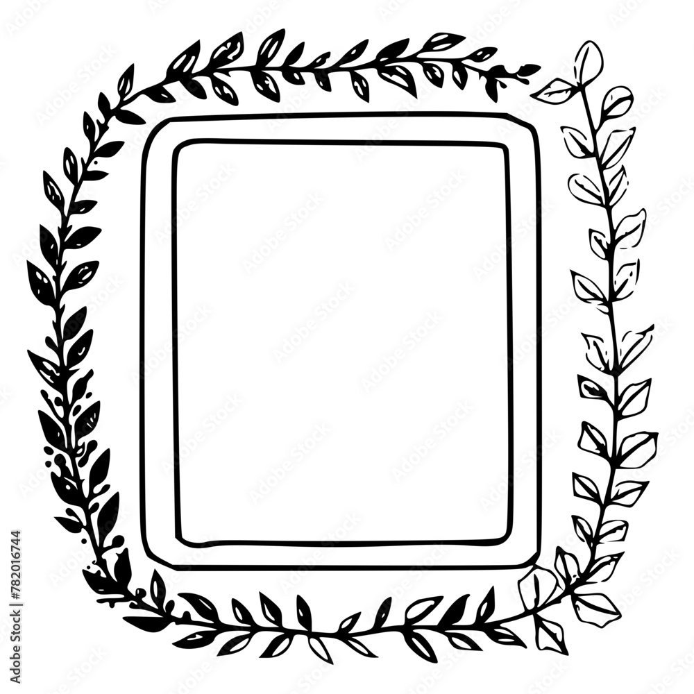 เวกเตอร์ Stock Double Frame SVG, Square Frame Bundle, Double Border ...