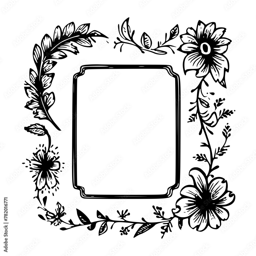 Vektor Double Frame SVG, Square Frame Bundle, Double Border, Rectangle ...