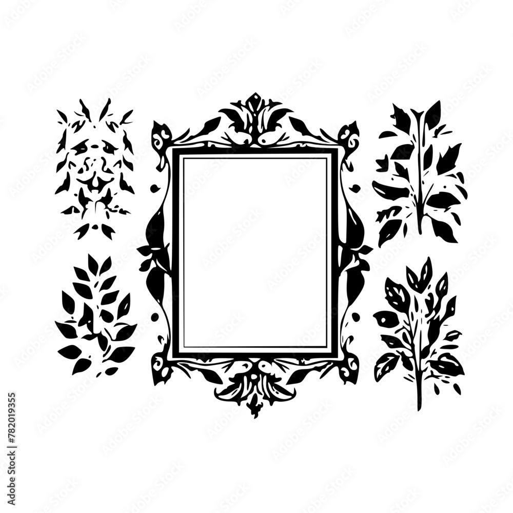 Vector de Stock Double Frame SVG, Square Frame Bundle, Double Border ...