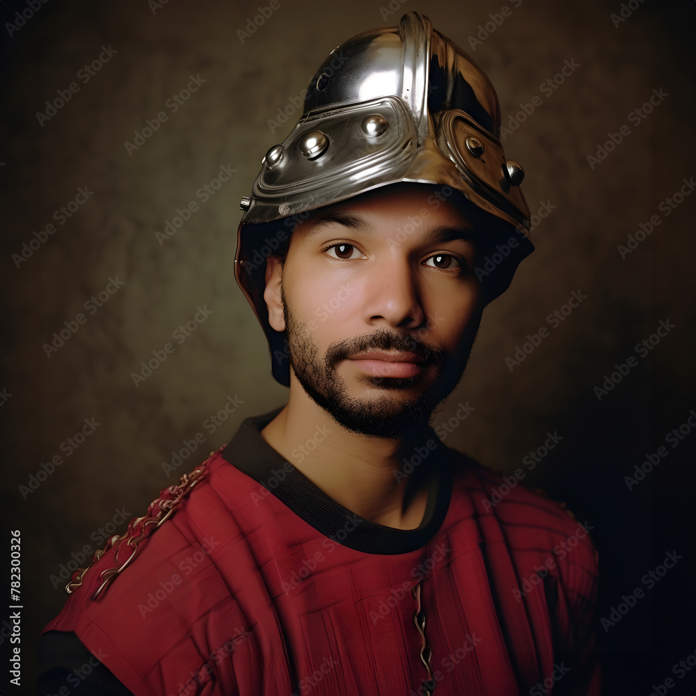 Elegant medieval armor attire: Brazilian man capturing historical ...