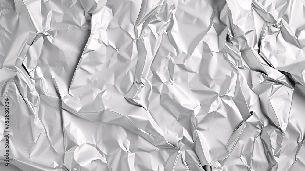Distorted plastic, adhered paper, and creased foil create a realistic ...