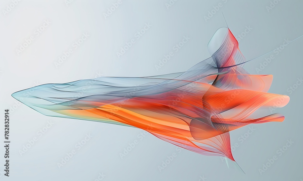 Ilustração Visualize Airflow Patterns over Airfoil with Computational ...