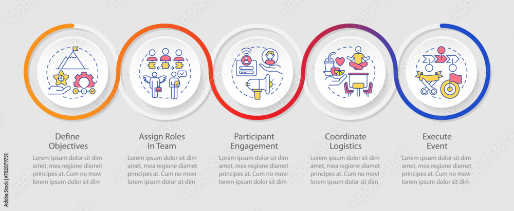 How to organize hackathon loop infographic template. Project management ...