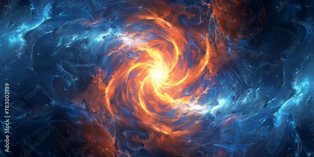 Vortex space background poster. Spiral galaxy creative wallpaper ...