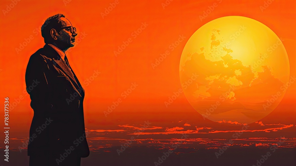 banner background National Ambedkar Jayanti Day theme, and wide copy ...