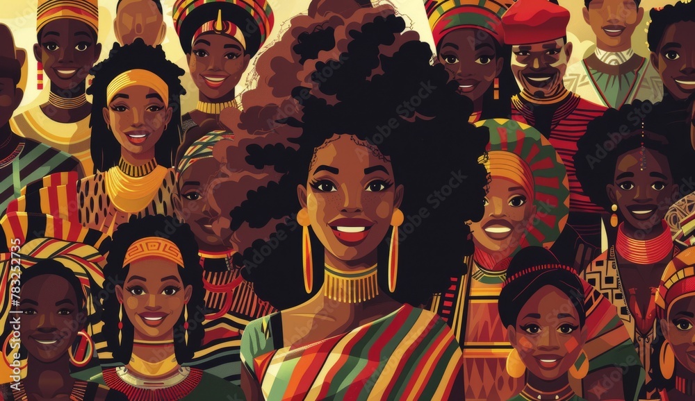 A diverse group of people from different cultures and backgrounds, all ...