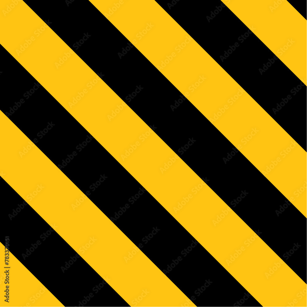 Warning yellow black diagonal stripes line. Safety stripe warning caution hazard danger road ...