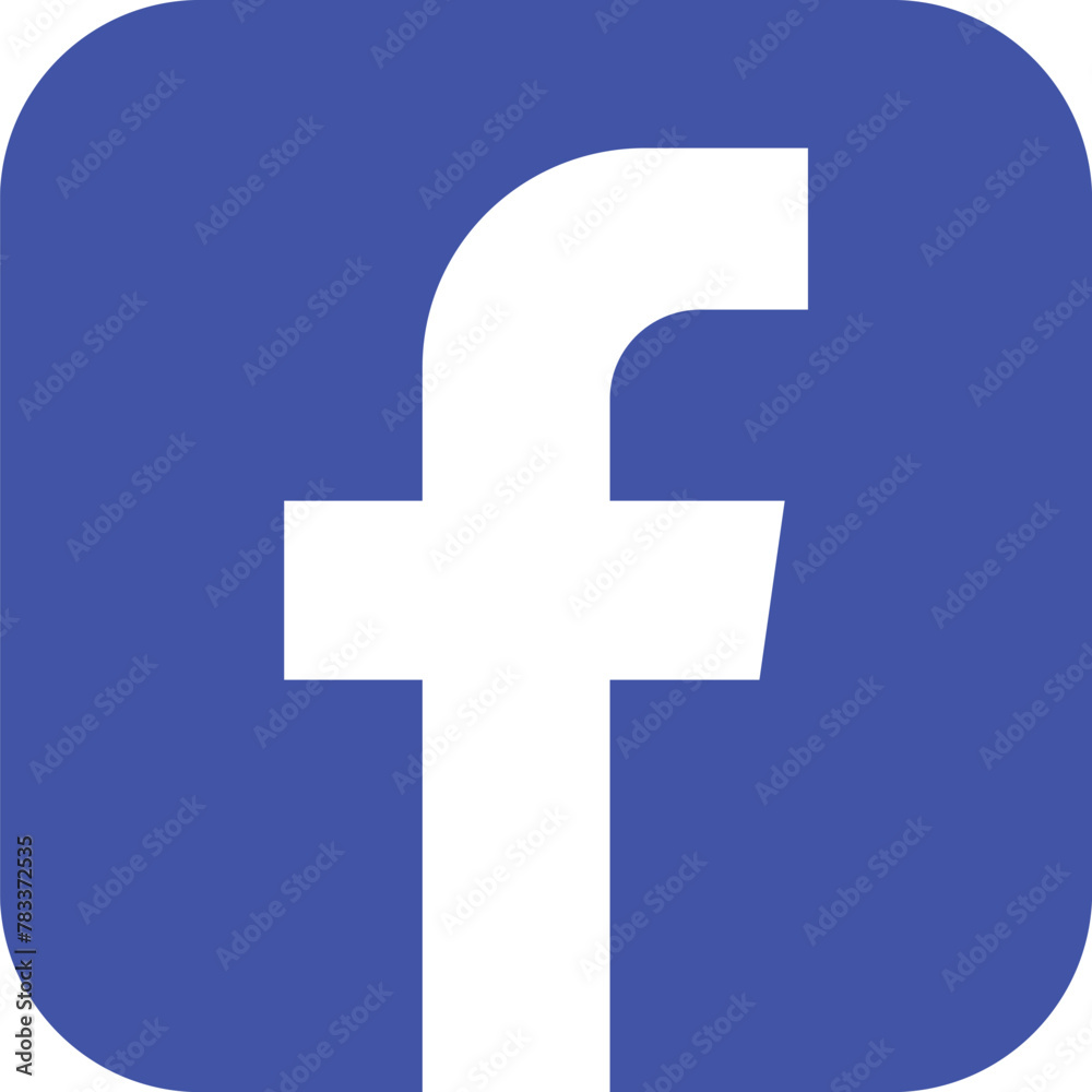 Facebook logo isolated on transparent background. Social media icons ...