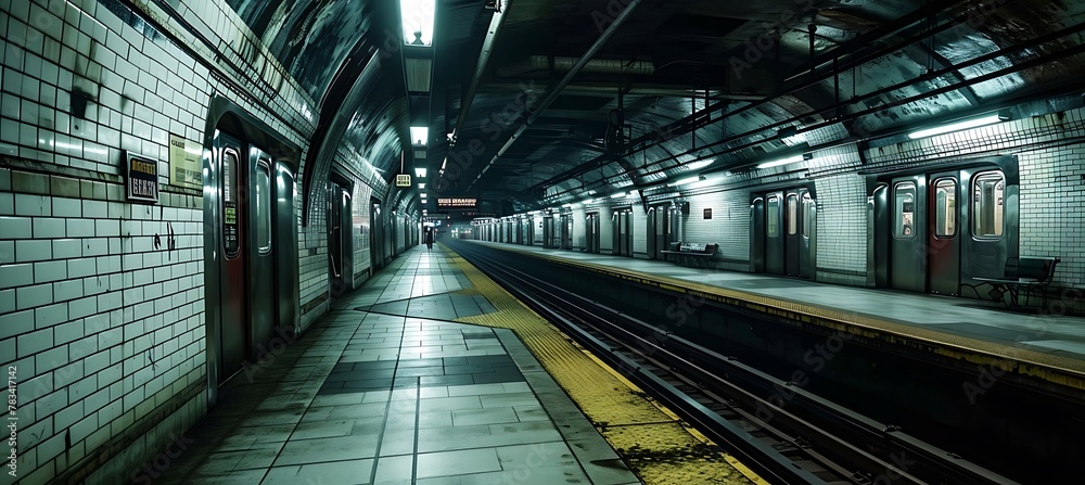 Exploring the Forgotten: Eerie Atmosphere of an Abandoned Subway ...
