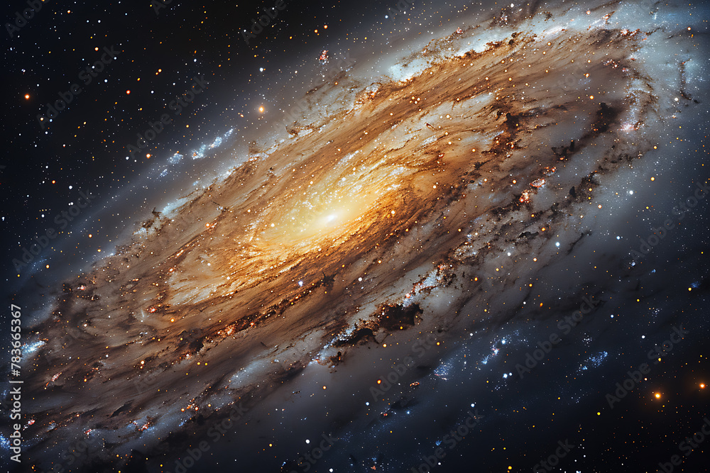 A captivating deep space wallpaper showcasing distant galaxies, radiant ...