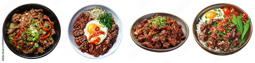 Bulgogi clipart collection, symbol, logos, icons isolated on ...