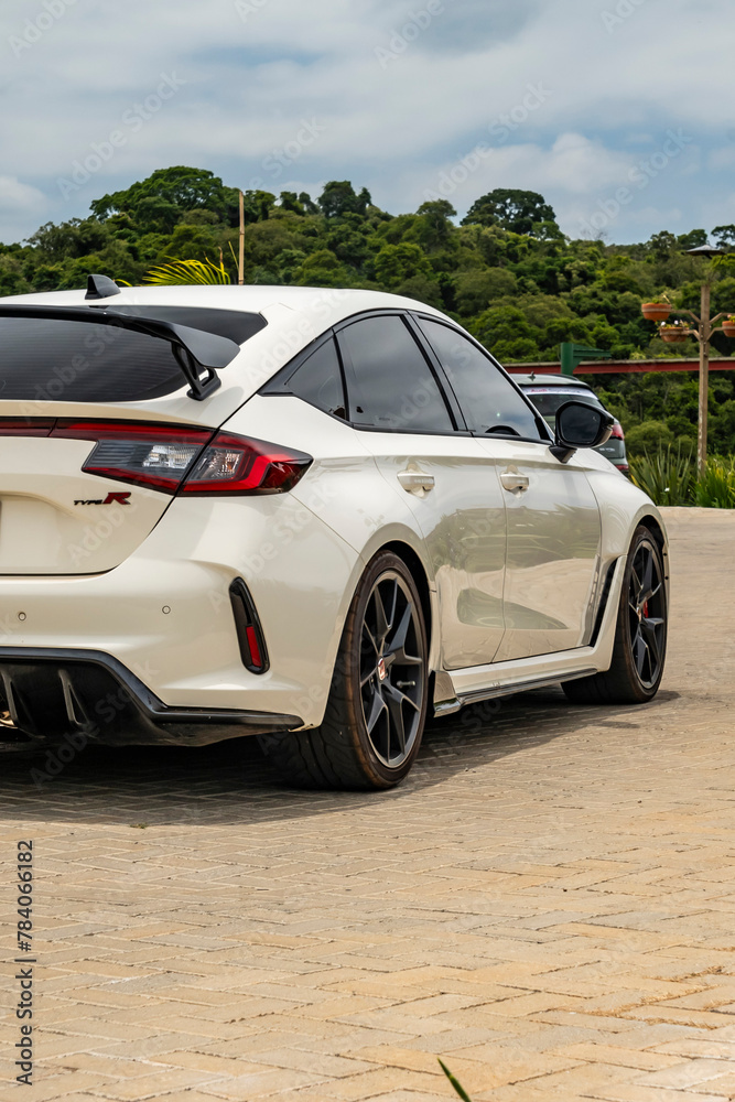 New Honda Civic Type R rear end side view, Japanese Hot Hatch sports ...