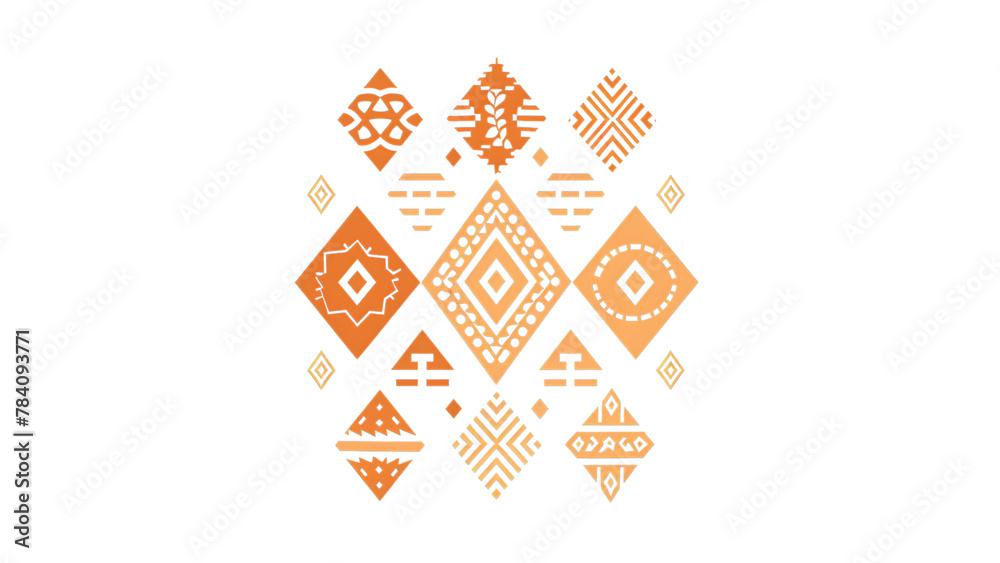 Geometric Tribal Logo Design: Cultural Representation in PNG Format ...