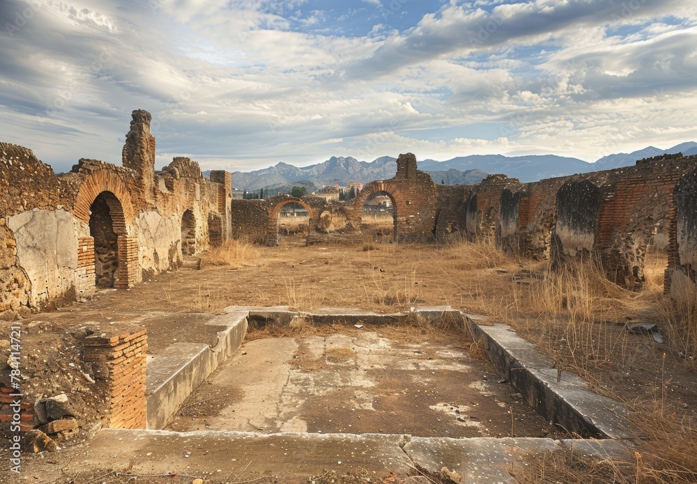 Photographs of locations believed to be ancient gladiator training ...