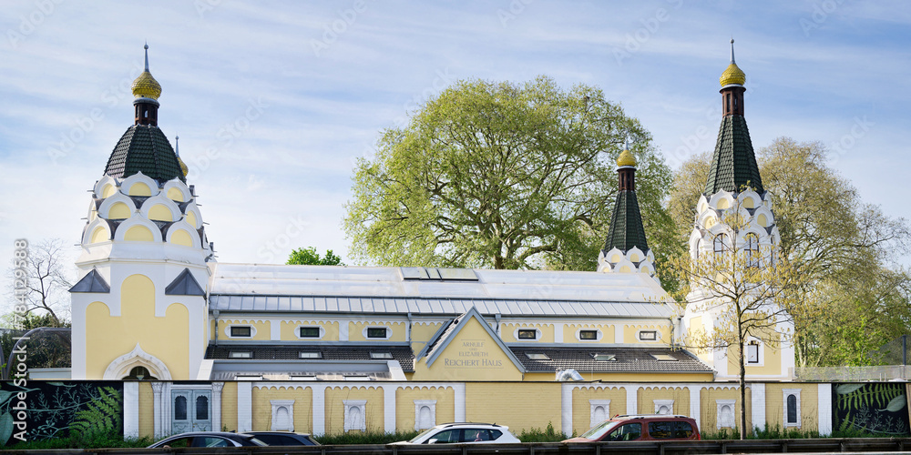 the building in the style of a Russian Orthodox church in Cologne zoo ...
