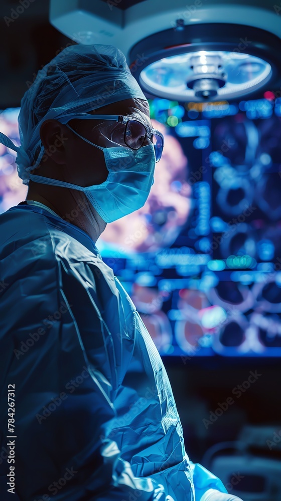 Colonoscopy procedure exploring the large intestine for polyps Stock ...