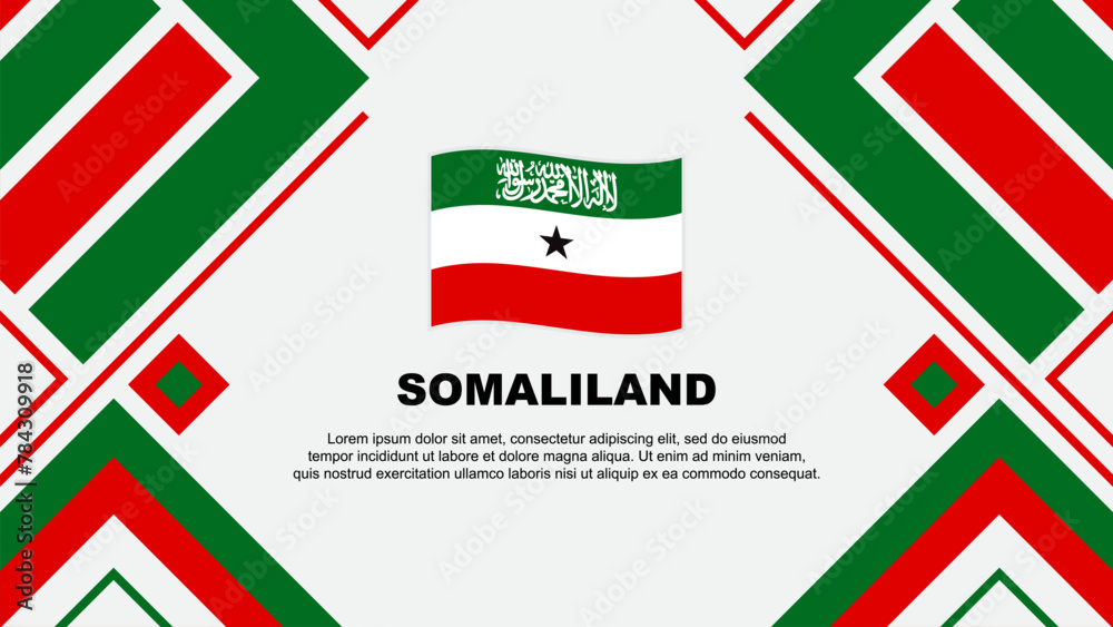Vector de Stock Somaliland Flag Abstract Background Design Template ...