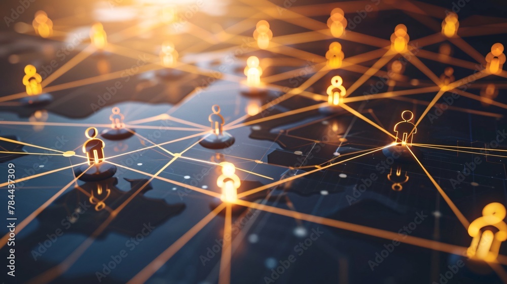 Global Business Connections.. Corporate networking. Concept of ...