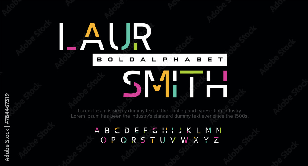 Smith Lettering Minimalist Fashion. Elegant alphabet letters serif font ...