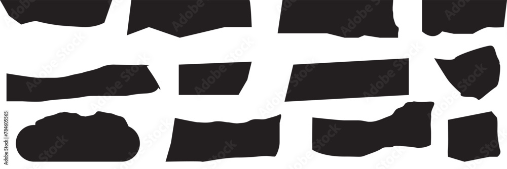 Website border, web page divider shapes. Geometric and organic ...