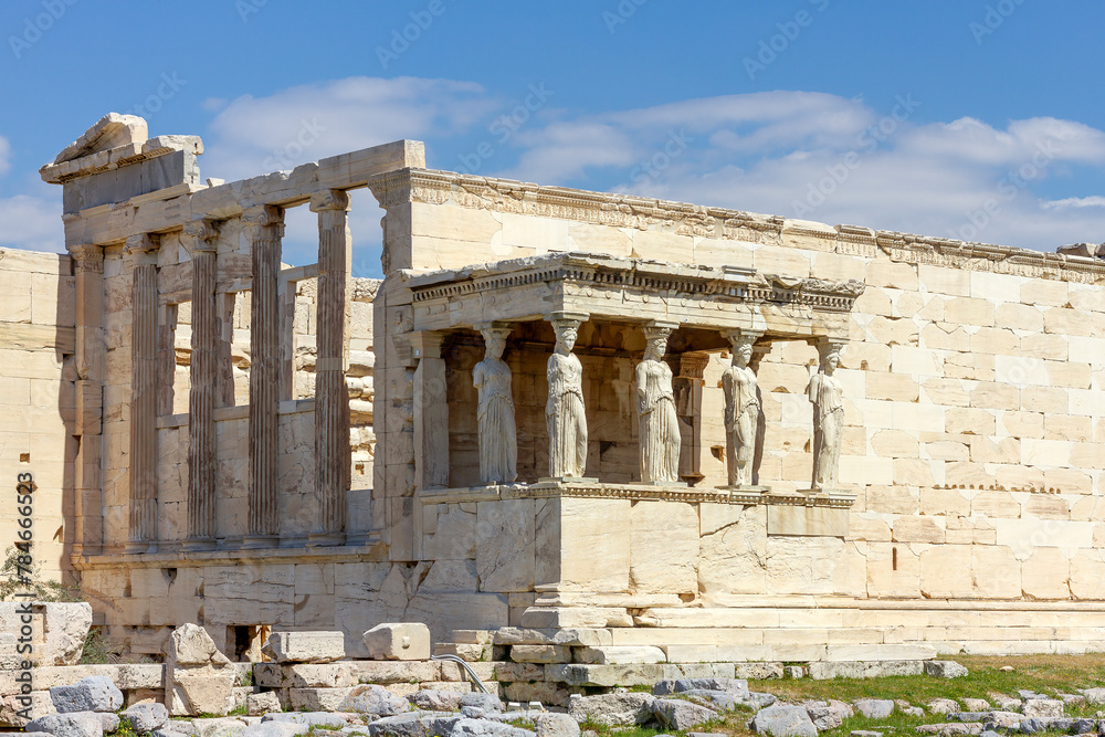 Erechtheion, the second most famous ancient buildind on the Acropolis ...