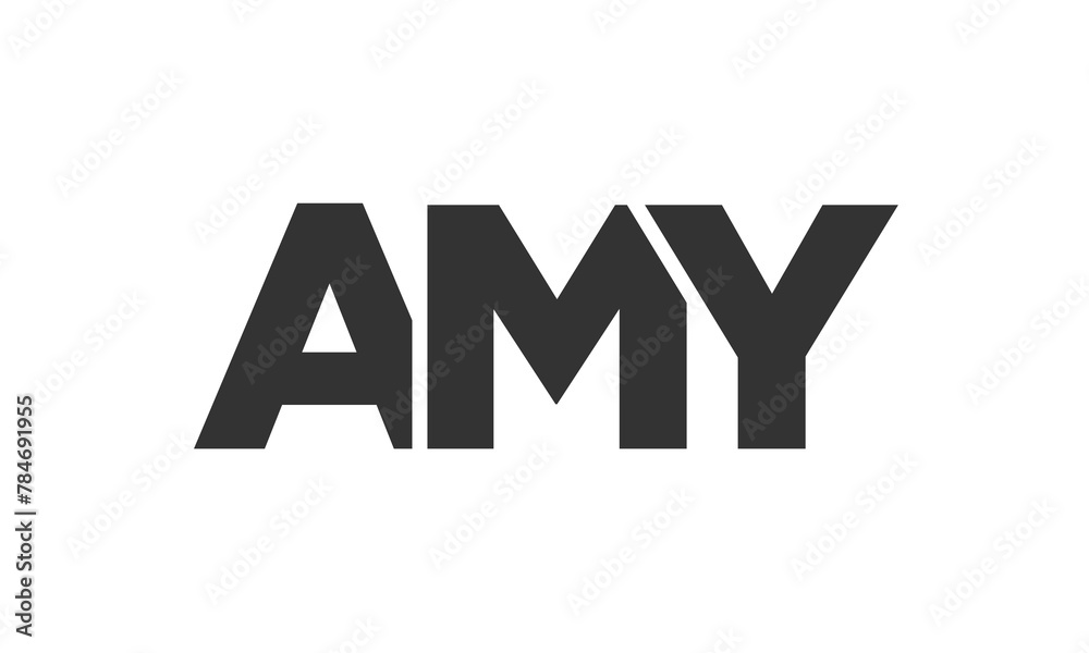 AMY logo design template with strong and modern bold text. Initial ...