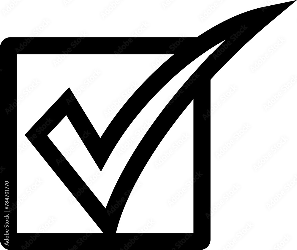 Black check marks, isolated tick symbols, checklist signs, and an ...