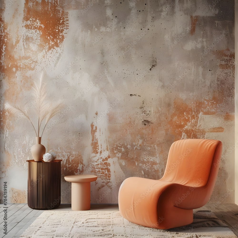 A 3D render of a modern living lounge room designed in the interior ...