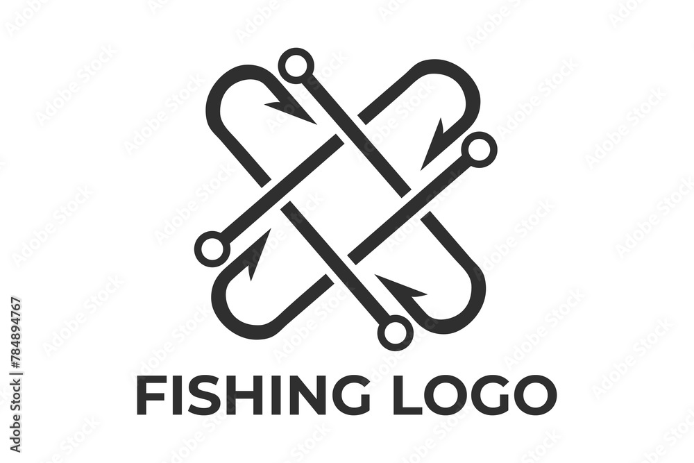 Fishing Typography Design, Fishing Logo Design, Hook Typography Design ...