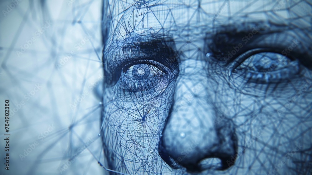 A picture of a forensic artists sketch of a perpetrators face ...