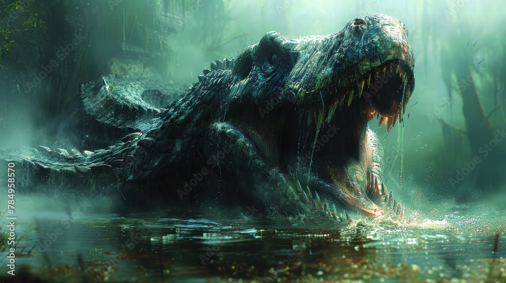 Titanoboa, the Ancient Prehistoric Serpent, Emerging from the Depths of ...