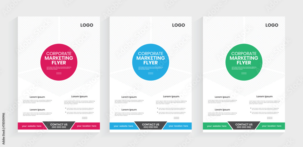 Corporate agency business a4 flier, Business vertical flyer, leaflet ...