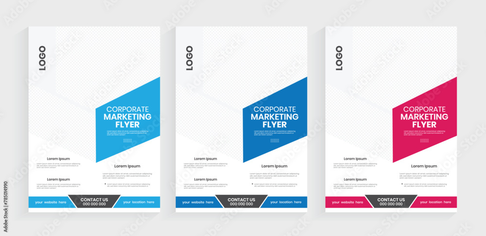 Corporate agency business a4 flier, Business vertical flyer, leaflet ...
