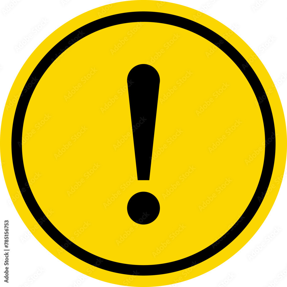 Yellow Warning Dangerous attention icon, danger symbol, Warning ...