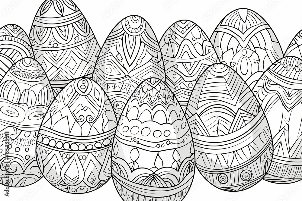 Collection of large printable Easter coloring pages suitable for free ...