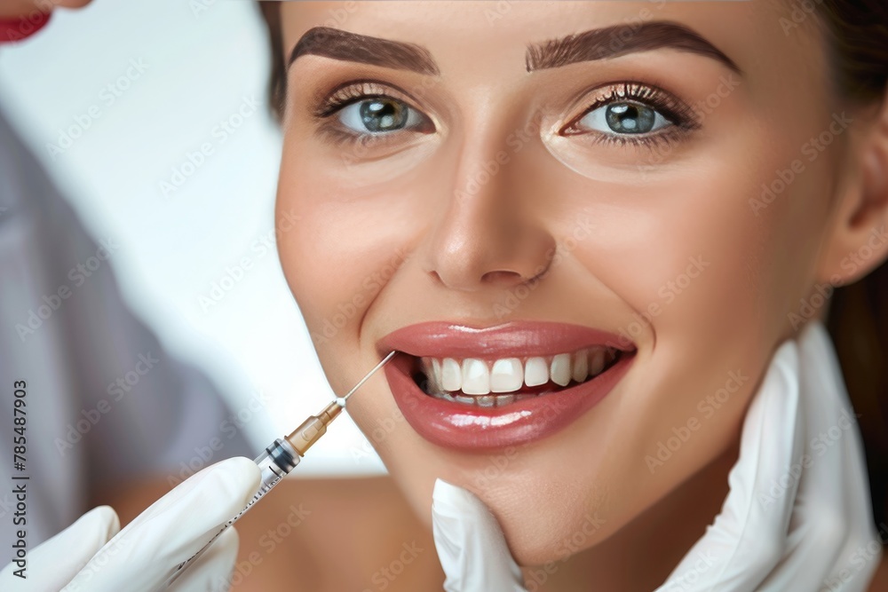Portrait of a beautiful smiling woman demonstrating benefits of ...