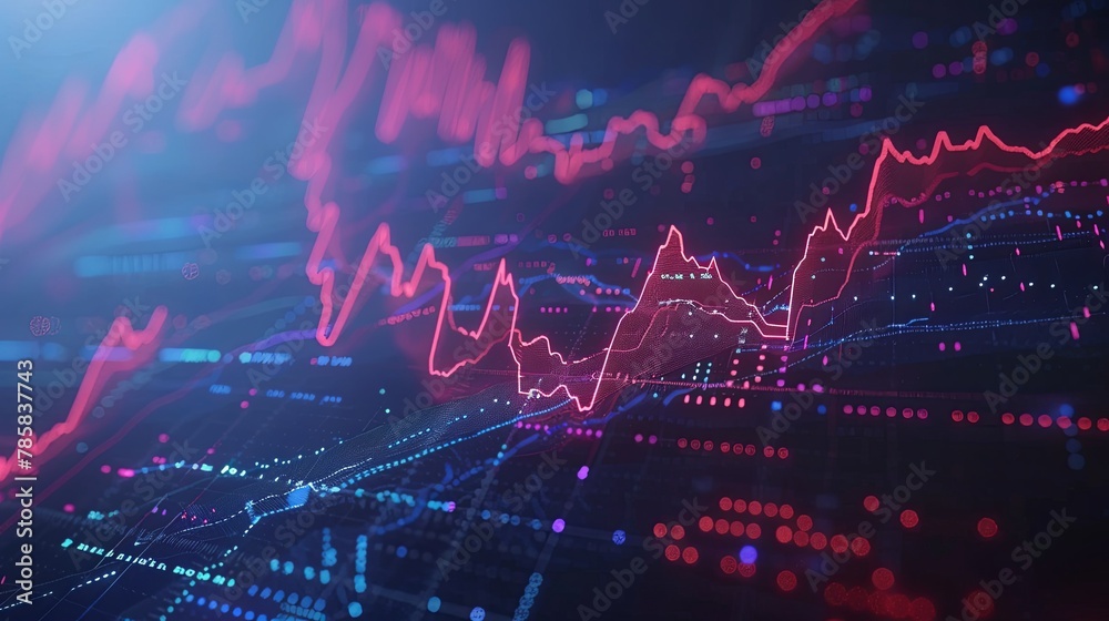 Explore Company Stock Price Trajectory Over the Past Year in Financial Markets with 3D Line ...