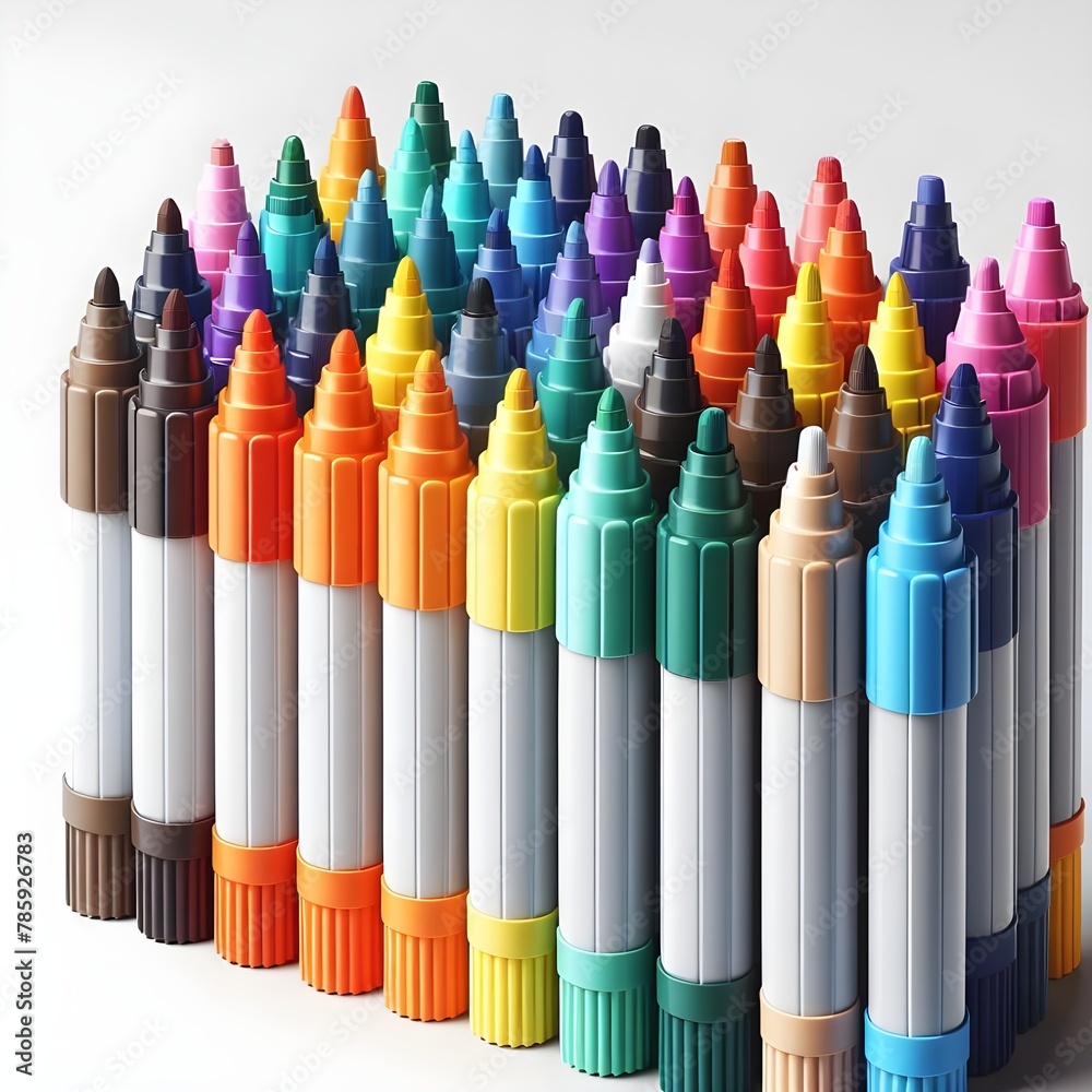 Thick tip pen, marker colorful set, drawing the world I want to draw ...