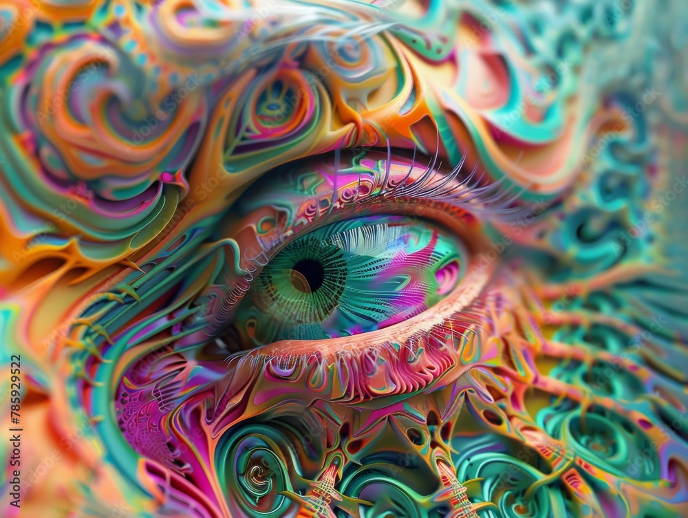 This digital art transcends visual boundaries, providing a multi ...