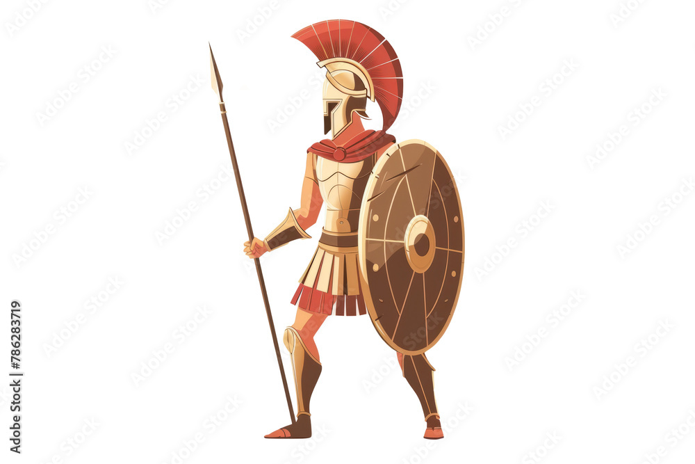 Ancient Greek Hoplite: A Greek warrior in traditional hoplite armor ...